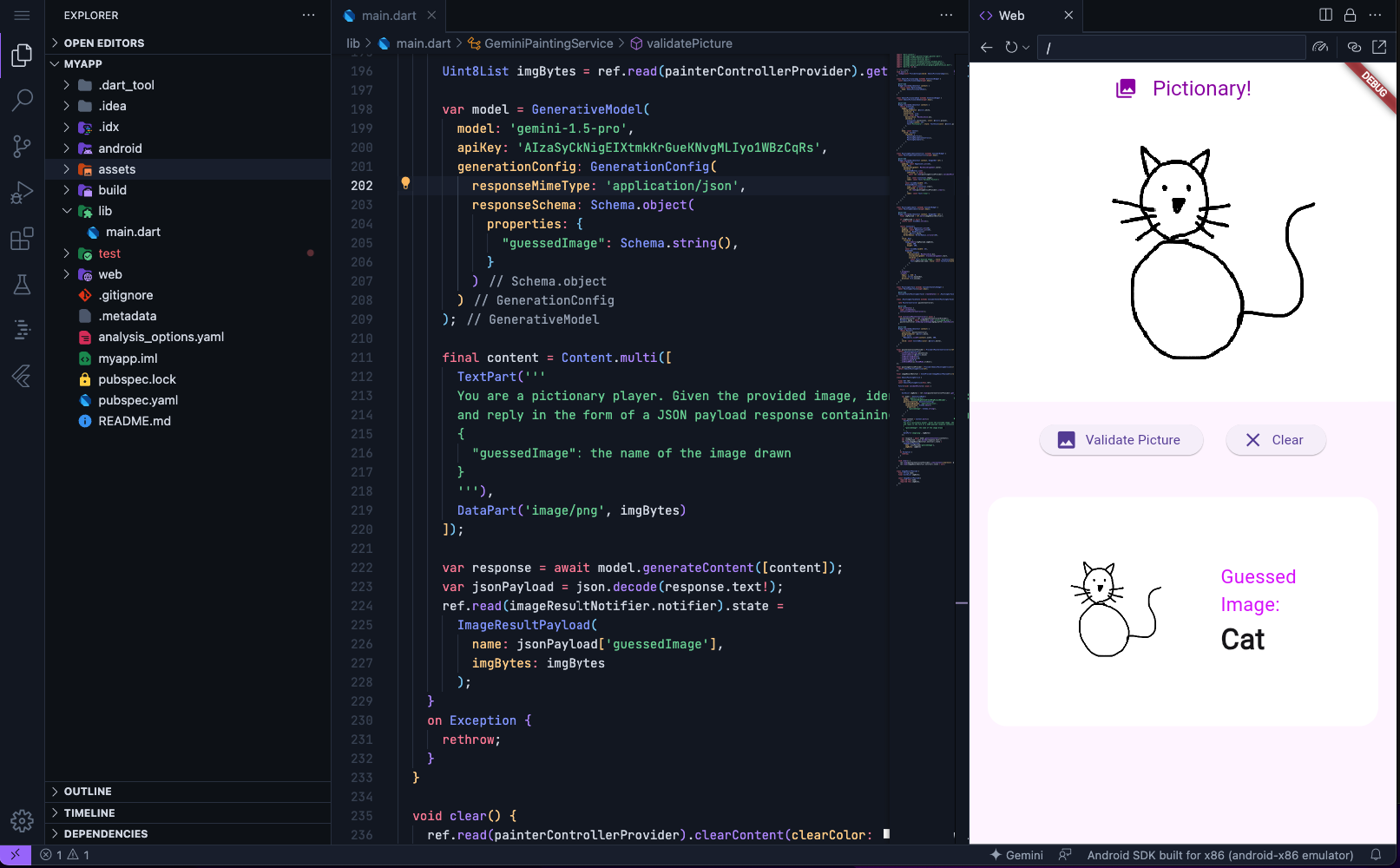Build with AI - Flutter Web Codelab: Multi-modality